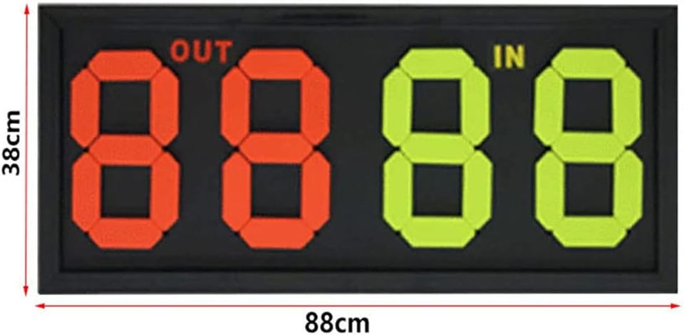 Player Substitution Board – Double Digit Manual Flip Board - Double Si ...