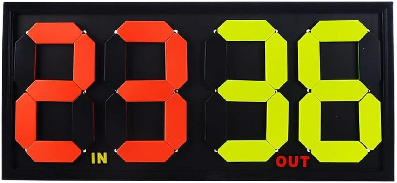 Player Substitution Board – Double Digit Manual Flip Board - Double Si ...
