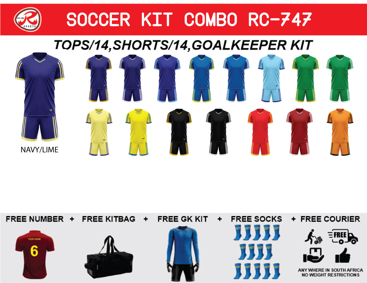 Ronex Soccer Kit RC-747 - Full Team Combo Set Of 15 – SPORTS RONEX