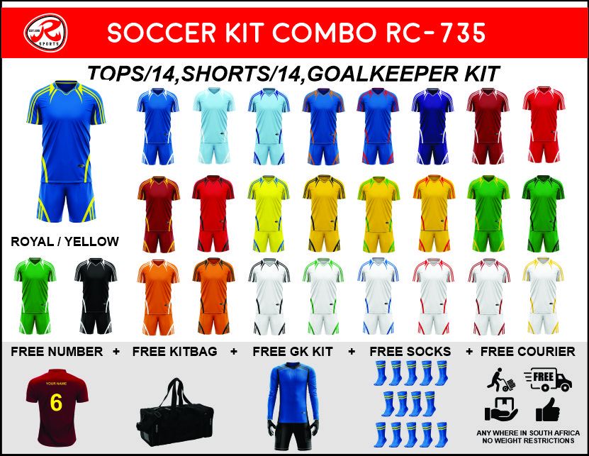 Soccer Kit RC-735 - Full Team Combo Set of 15 – RONEX SPORTS