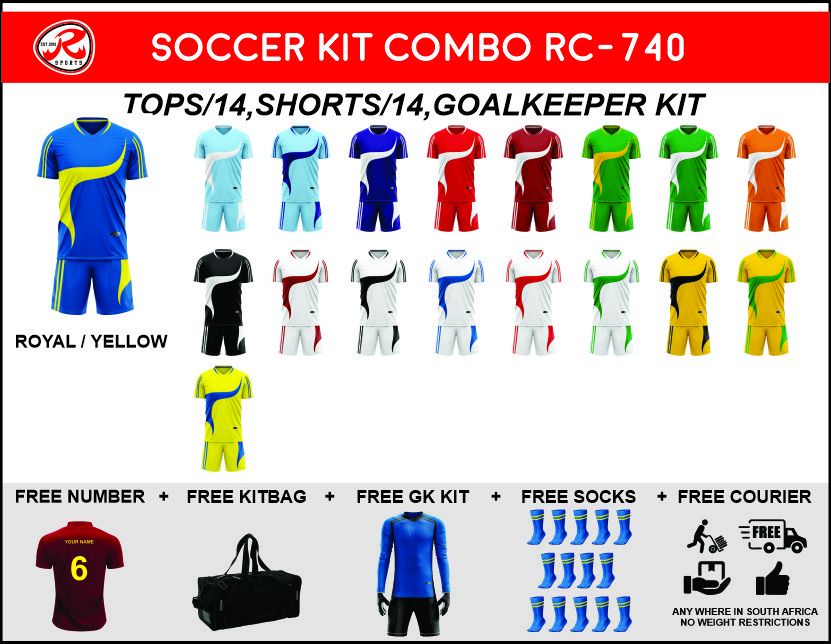 Soccer Kit RC-740 - Full Team Combo Set of 15 – SPORTS RONEX